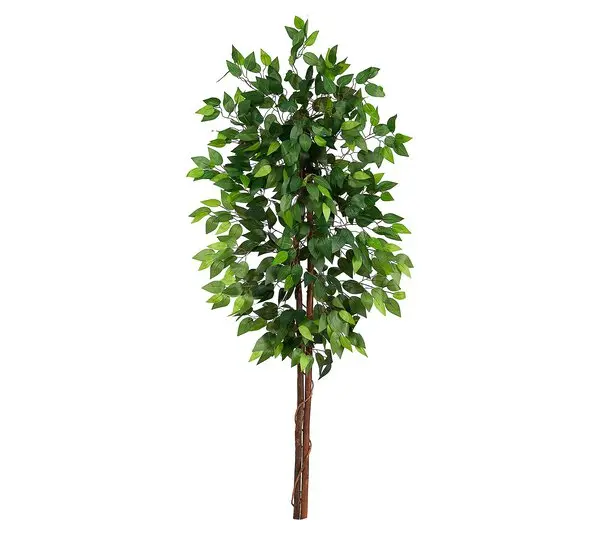 NEARLY NATURAL 5ft Artificial Double Trunk Ficu S Tree
