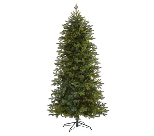 NEARLY NATURAL 7' Belgium Fir Artificial Christ Mas Tree