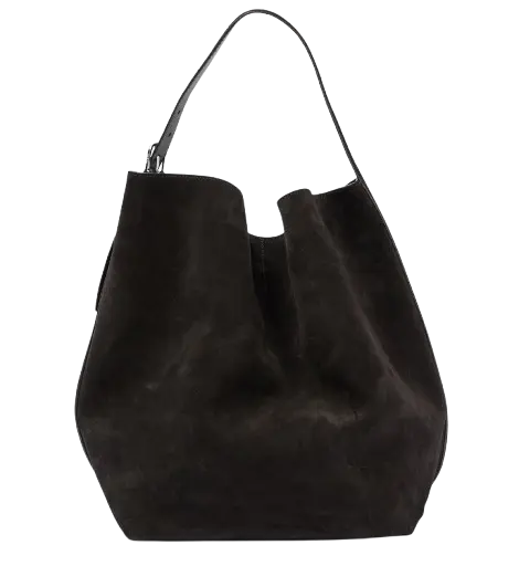 TOTÊME Suede Tote Bag - Brown