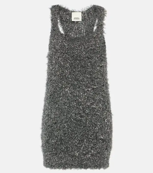 Isabel Marant Windy Metallic Knit Minidress