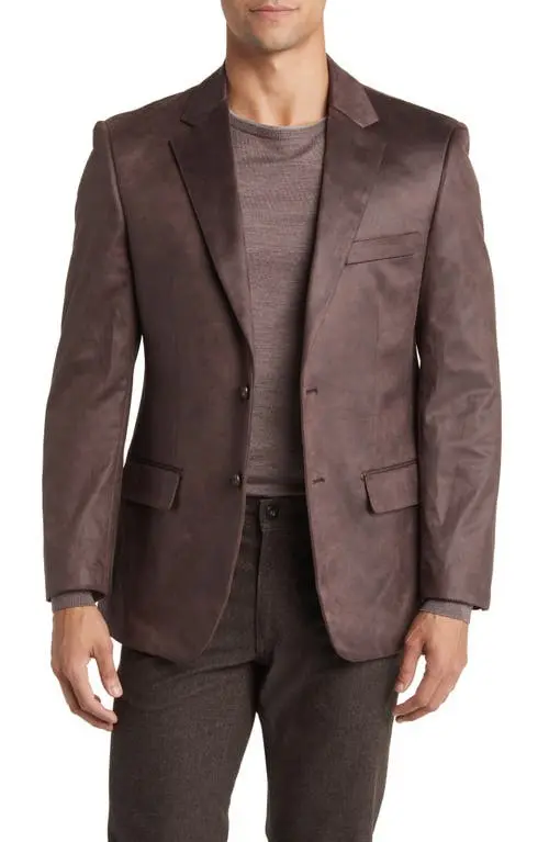DANIEL HECHTER Norris Faux Suede Sport Coat - Tobacco