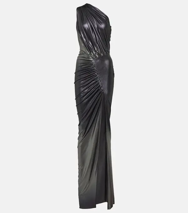 Rick Owens One-shoulder Ruched Gown