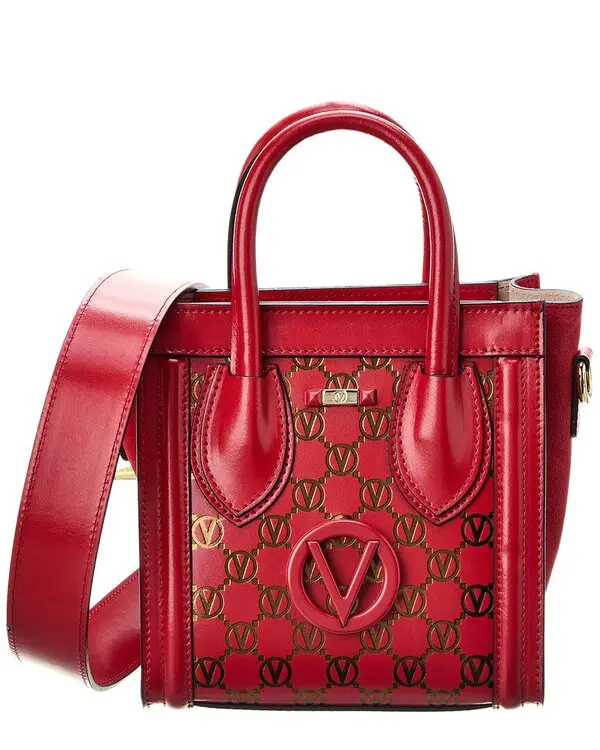 Buy VALENTINO BY MARIO VALENTINO Eva Monogram Leather Tote - Red At 69% ...