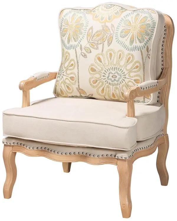 Buy BAXTON STUDIO Andre Traditional French Quilted Accent Chair Nocolor At 24 Off Editorialist
