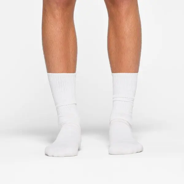SKIMS Tube Crew Sock 3-pack - Chalk