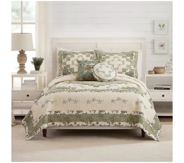 MODERN HEIRLOOM Olivia 3-piece Full/queen Quilt Set