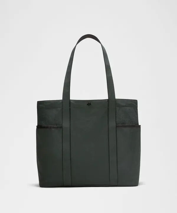 Lululemon Daily Multi-pocket Tote Bag - Rainforest Green/black