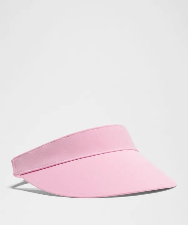Lululemon Fast Paced Wide Band Running Visor - Pink Frosting