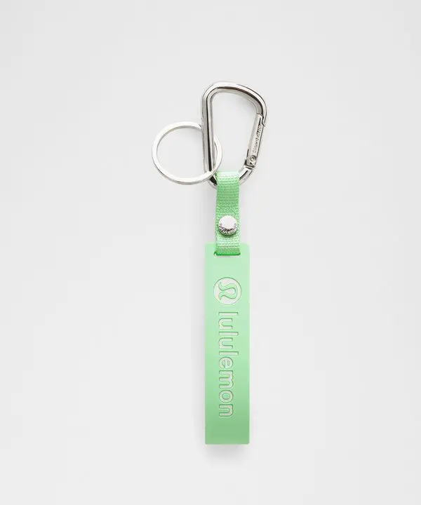 Lululemon Silicone Keychain - Citra Lime/white