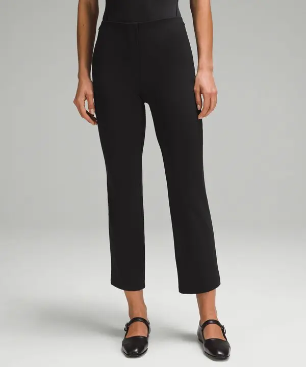 Lululemon High-rise Cropped Trousers - Black