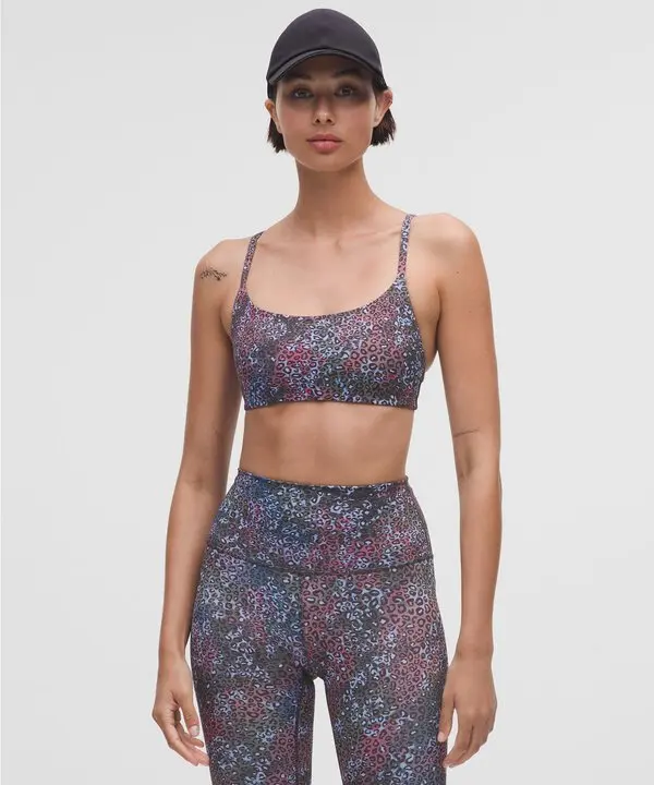 Lululemon Wunder Train Strappy Racer Bra - Cosmic Leopard
