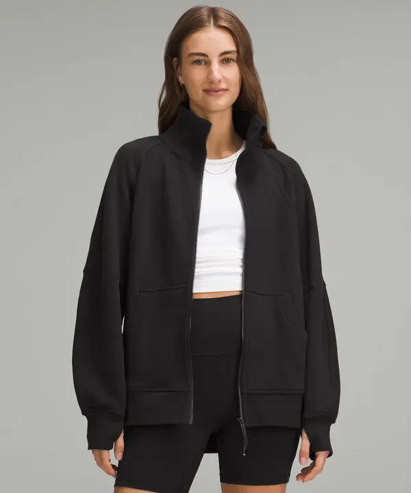 Lululemon Scuba Oversized Funnel-neck Full Zip - Black
