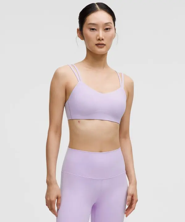 Lululemon Like A Cloud Ribbed Bra - Lavender Frost