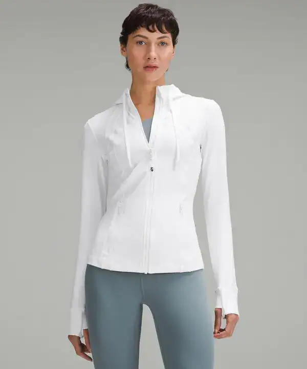 Lululemon Define Hooded Jacket - White | Editorialist