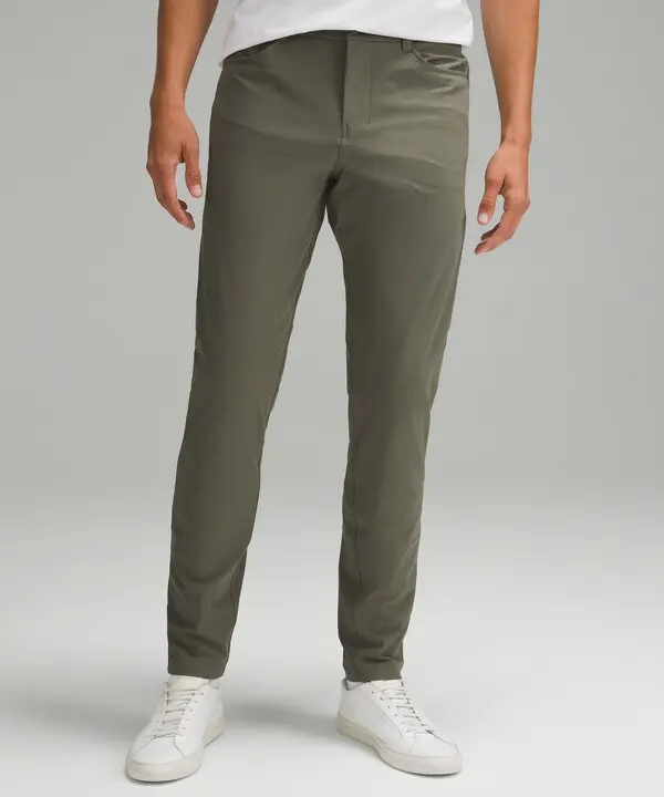 Lululemon Abc Slim-fit 5 Pocket Pant 32l - Army Green