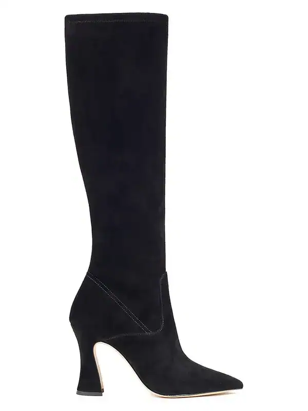 Buy Coach Cece 90mm Suede Knee-high Boots - Black At 62% Off | Editorialist