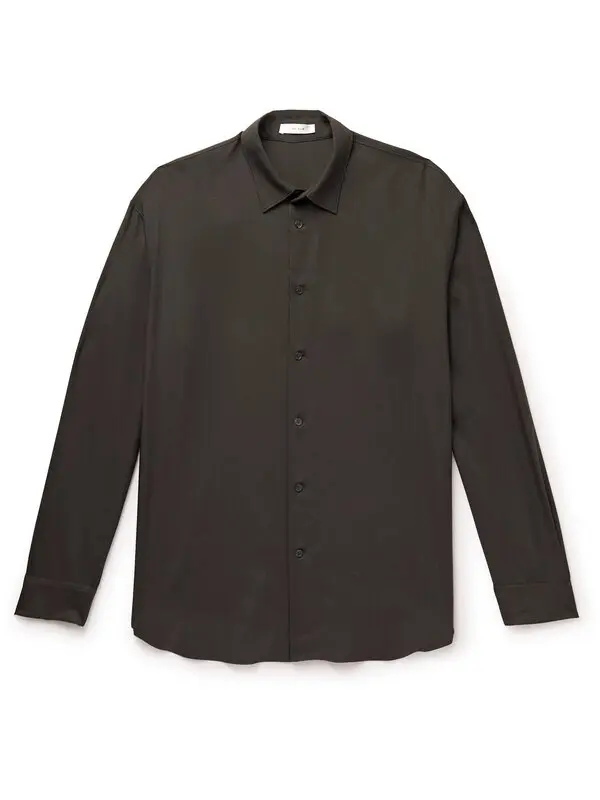 THE ROW Giorgio Cashmere-twill Shirt
