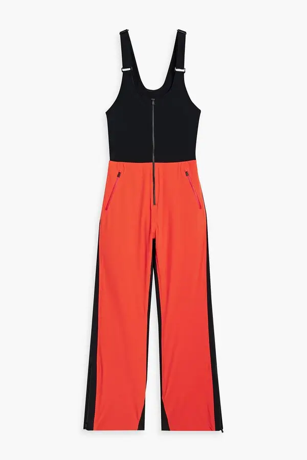 Aztech Mountain Twotone Ski Salopettes - Orange