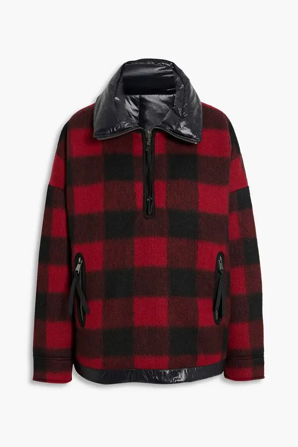 HOLDEN Reversible Checked Flannel Half-zip Jacket