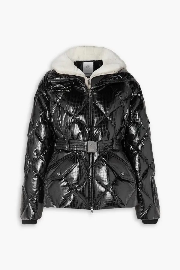 Buy Bogner Glossed Quilted Ripstop Ski Jacket De 36 - Black At 49% Off ...