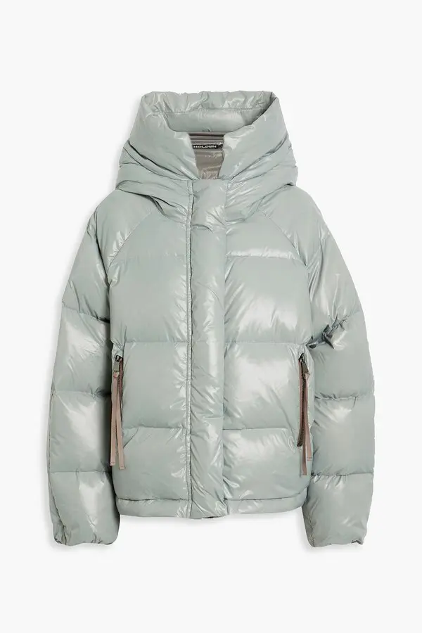HOLDEN Printed Ripstop Hooded Down Jacket - Sage Green