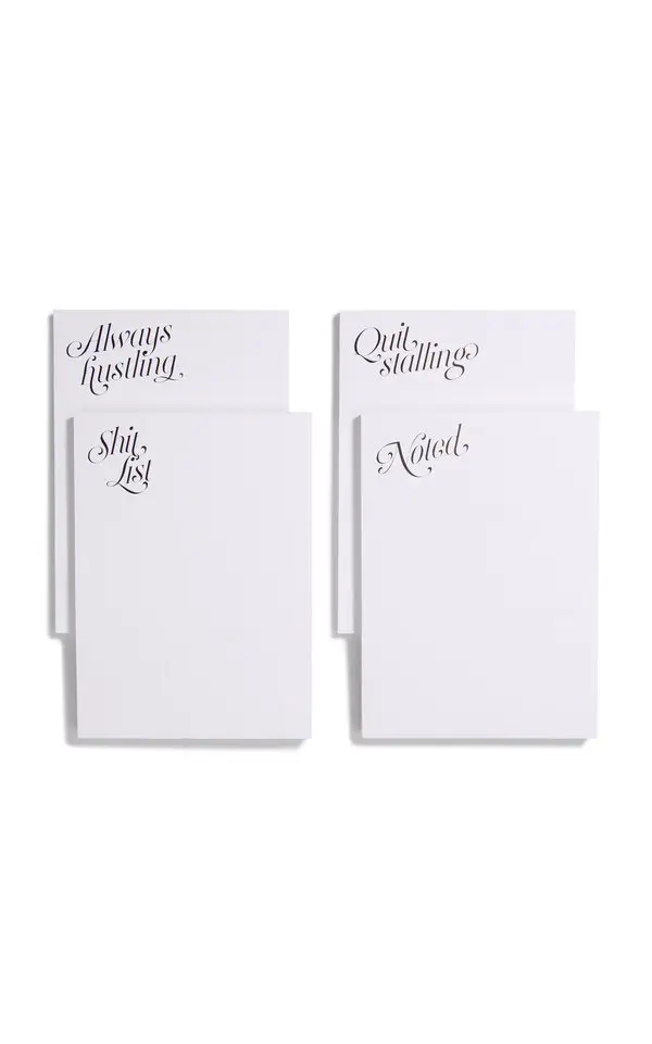 DEAR ANNABELLE Cheeky Set-of-four Notepads - Black | Editorialist