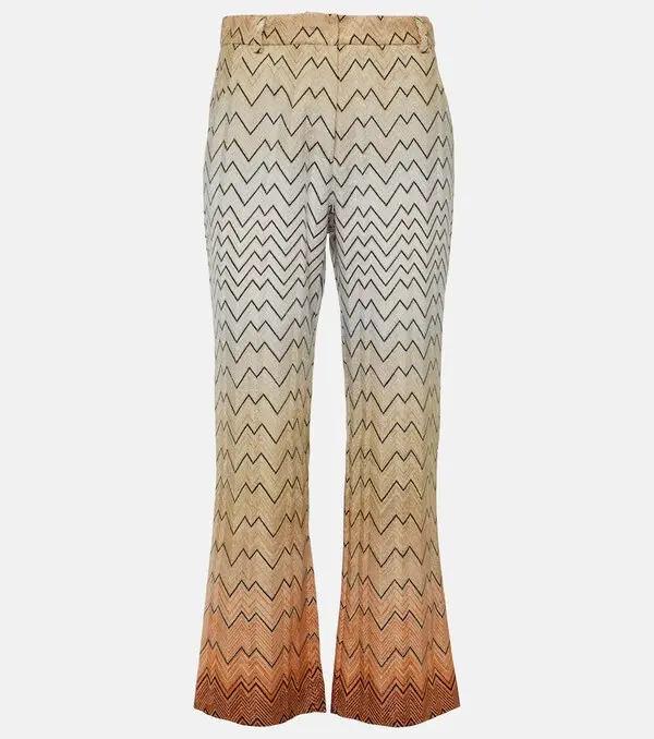 Missoni Zig Zag Flared Pants - Multicoloured