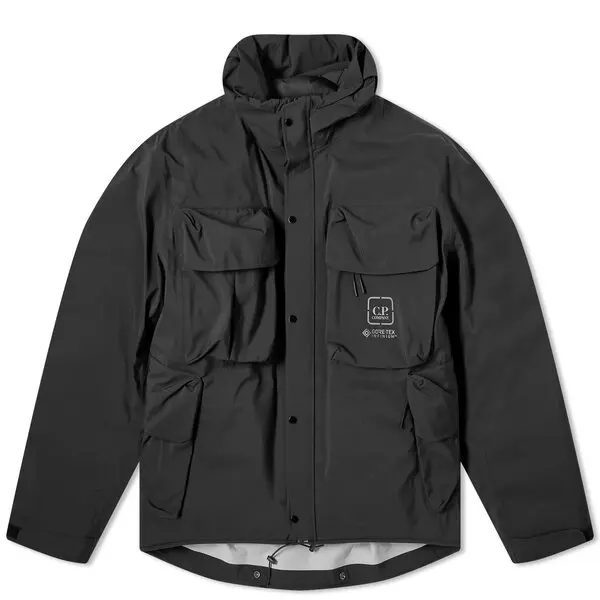 Unisex Europa Lightweight 3L Hooded Jacket- Carbon Black