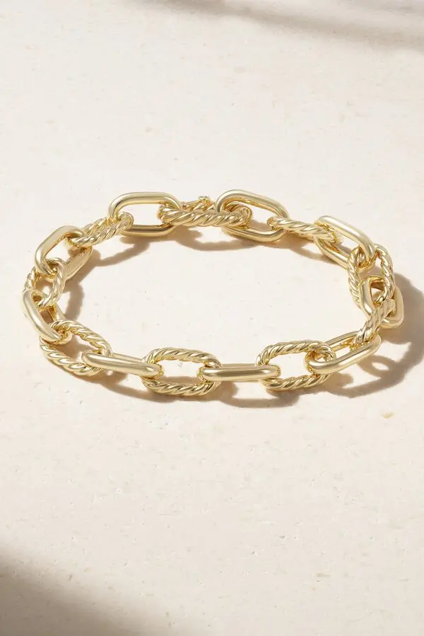 David Yurman Dy Madison 18-karat Link Bracelet - Gold