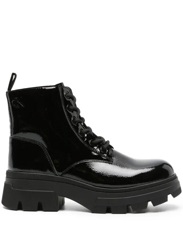 Calvin Klein 60mm Glossy Ankle Boots