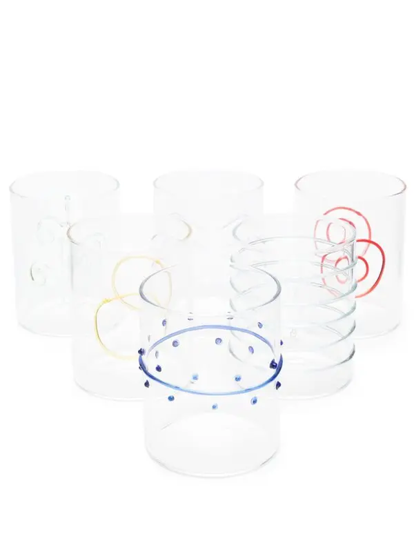 ICHENDORF MILANO Abstract-motif Cylinder Glasses