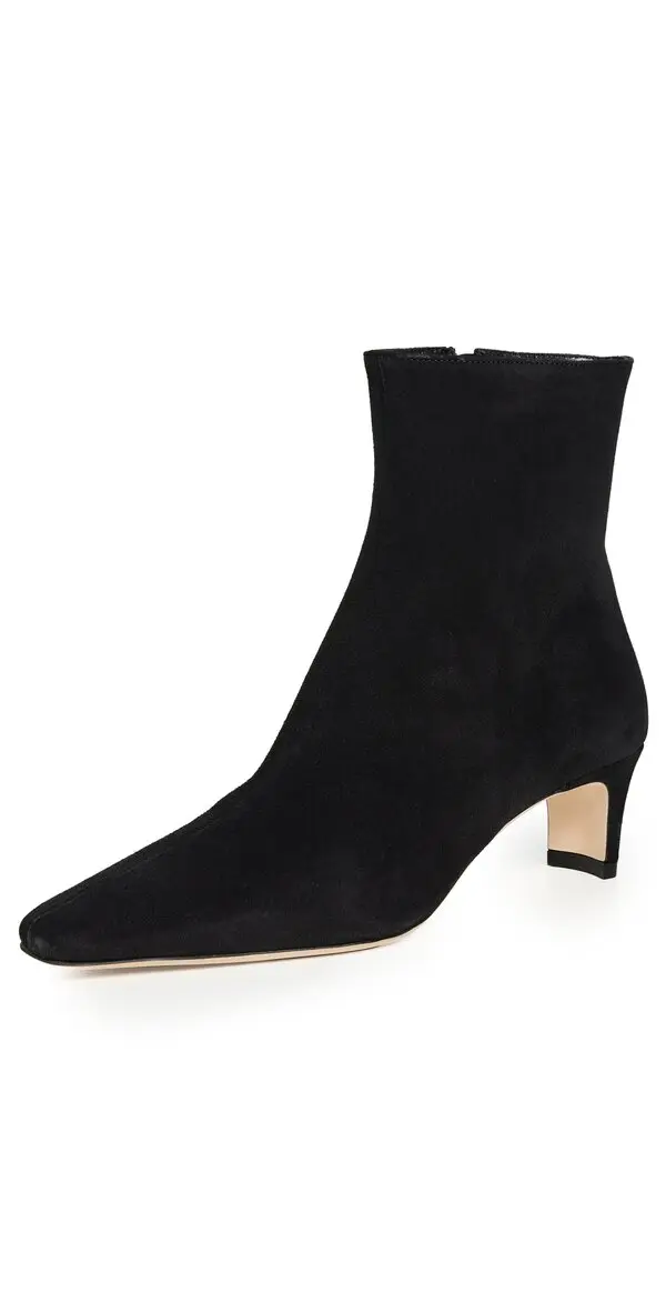 Staud Wally Ankle Boots - Black
