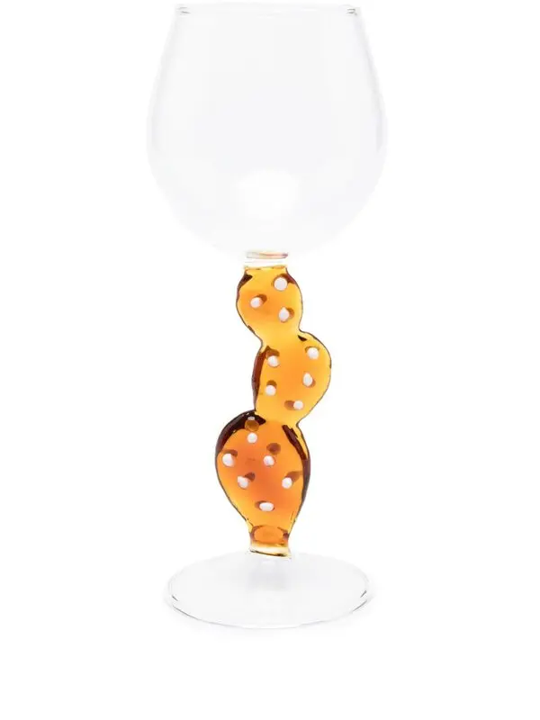 ICHENDORF MILANO Cactus-motif Asymmetric Wine Glass - Neutrals