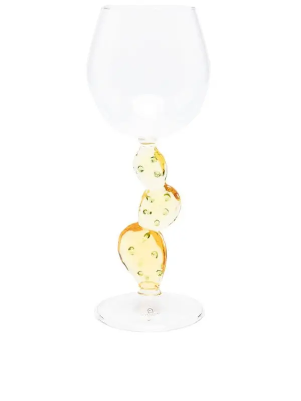 ICHENDORF MILANO Cactus-motif Asymmetric Wine Glass - Neutrals