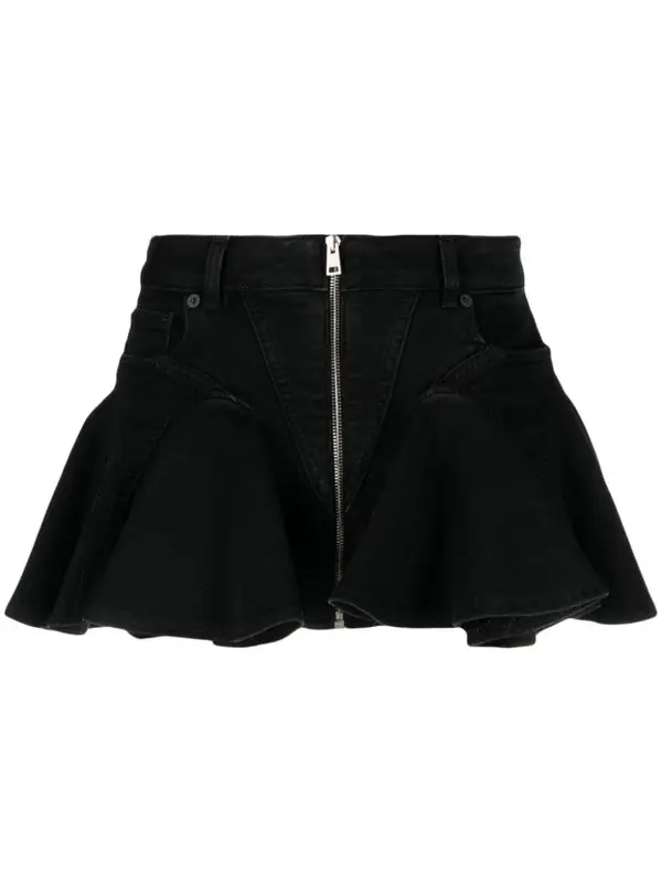 MUGLER Flared Mini Skirt