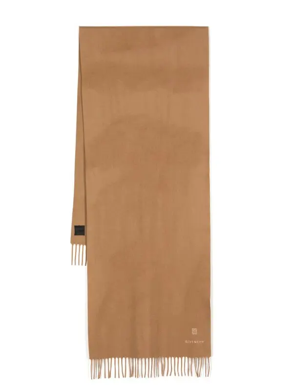 Givenchy Signature 4g-embroidered Cashmere Scarf