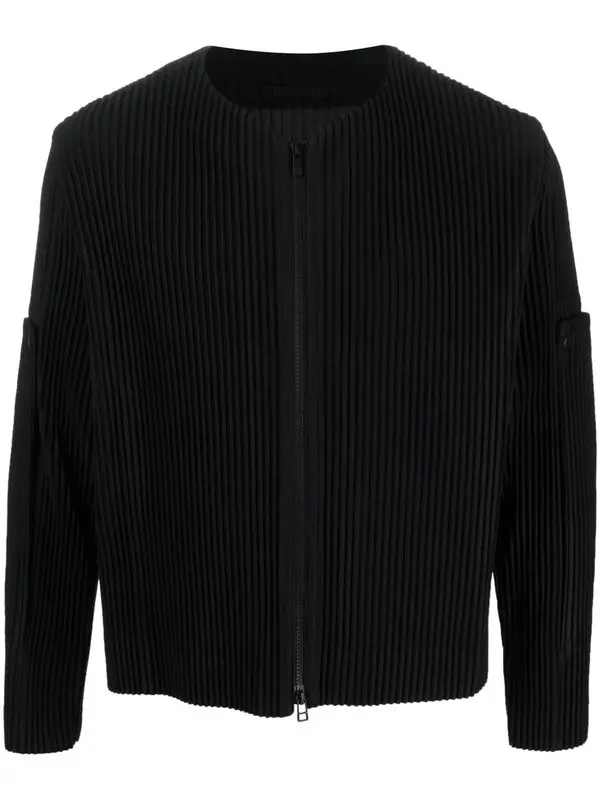 Issey Miyake Unfold Pleated Zip-up Jacket
