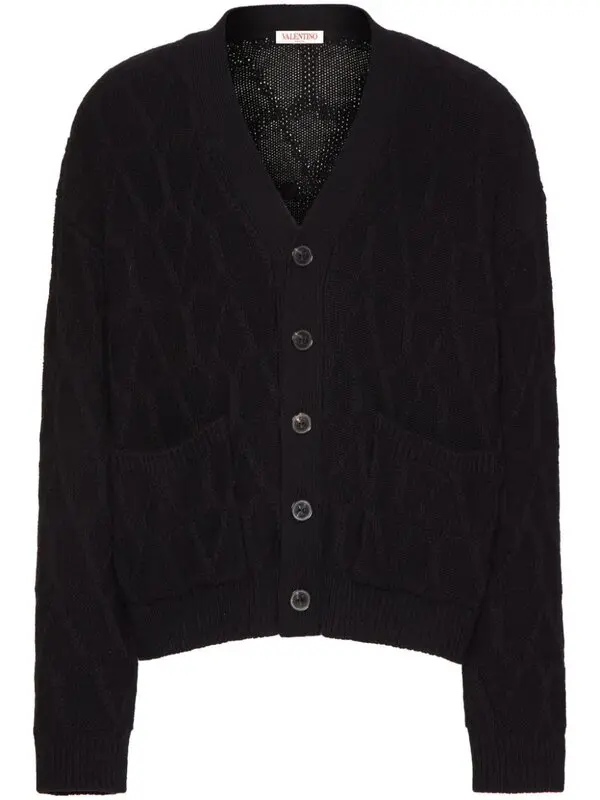 Valentino Garavani Toile Iconographe Wool Cardigan