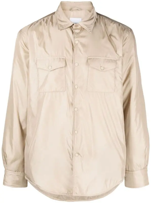 Aspesi Classic-collar Press-stud Fastening Shirt