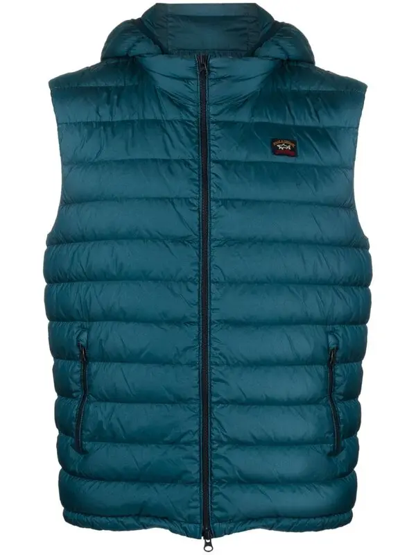 Paul & Shark Padded Gilet With Detachable Hood