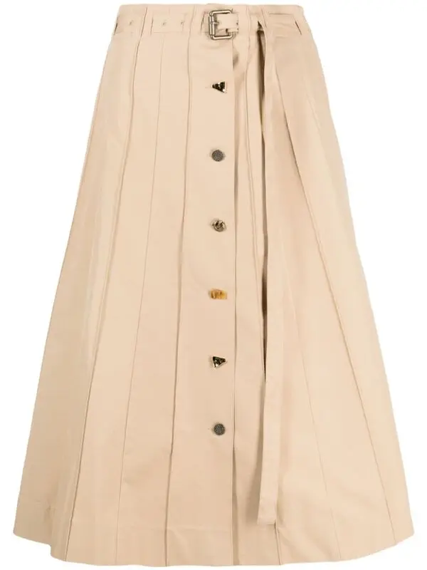 REJINA PYO Noor Pleated Midi Skirt