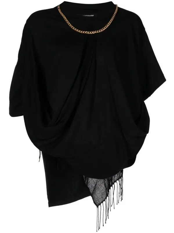 Junya Watanabe Fringe-detail Draped Top