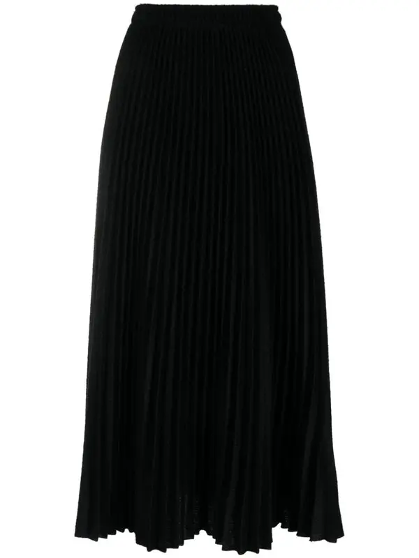 Ermanno Scervino High-waisted Pleated Midi Skirt