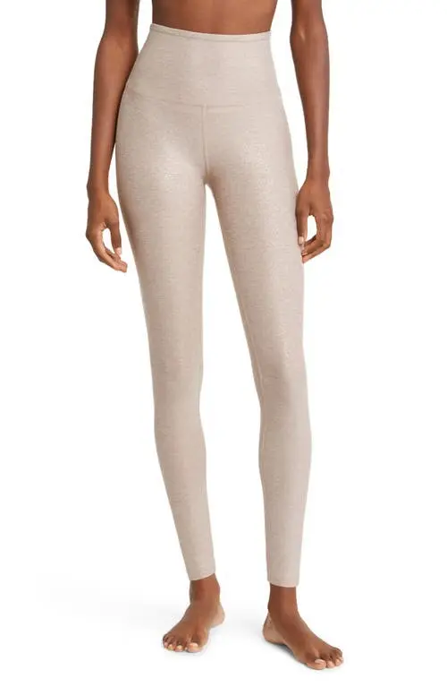Beyond Yoga Soft Shine High Waist Leggings - Gold Stardust Foil