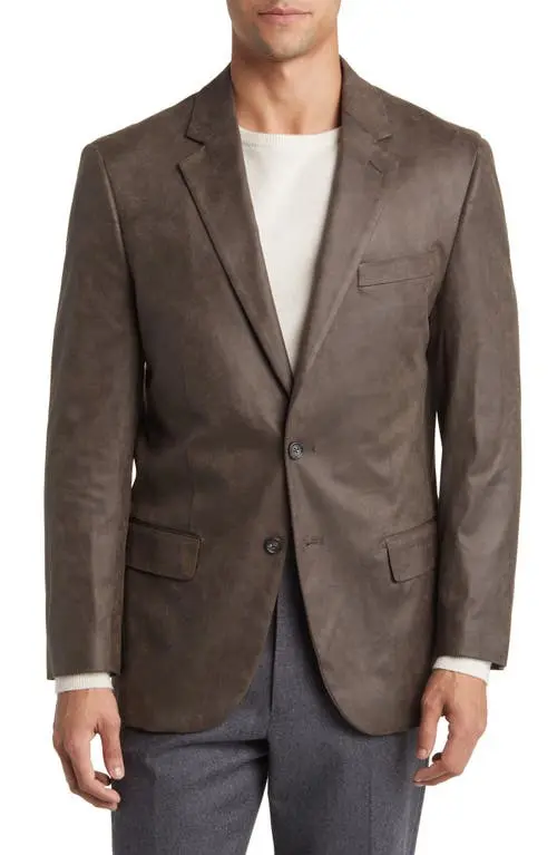 DANIEL HECHTER Norris Faux Suede Sport Coat - Mushroom