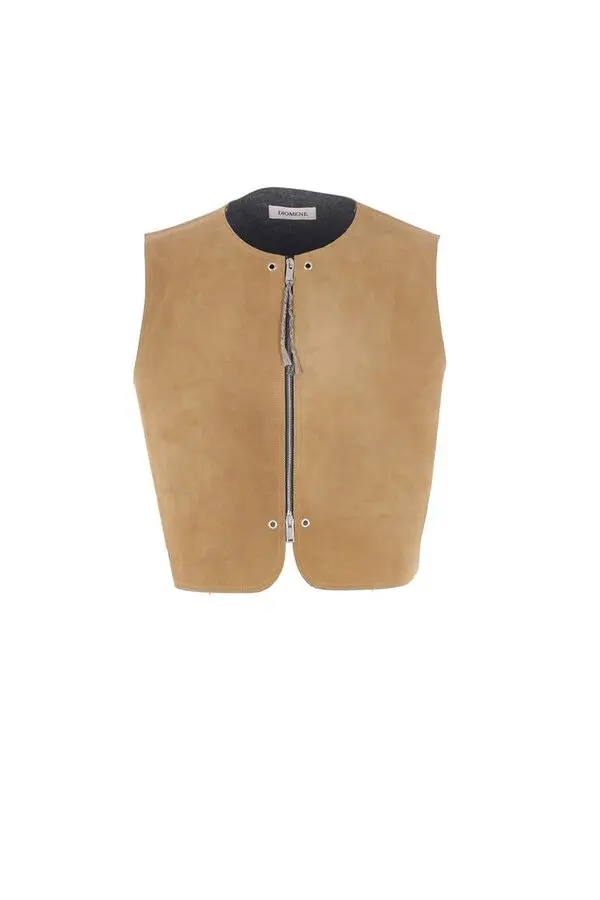 DIOMENE Suede Vest - Brown