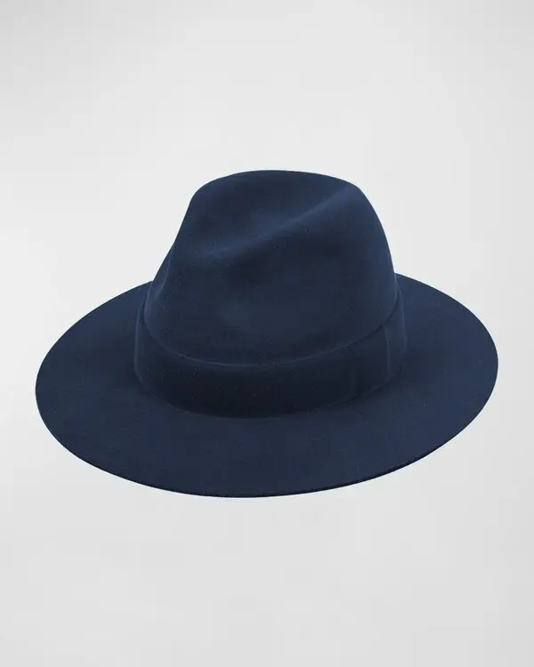 BARBISIO Ray Wool-cashmere Fedora Hat - Red | Editorialist