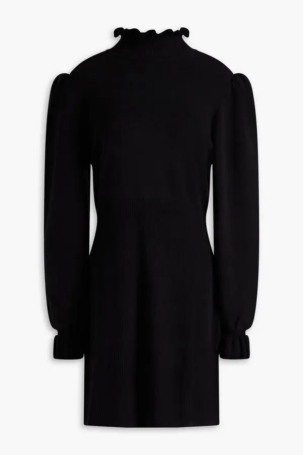 Ba&sh Sancie Ribbed-knit Mini Dress