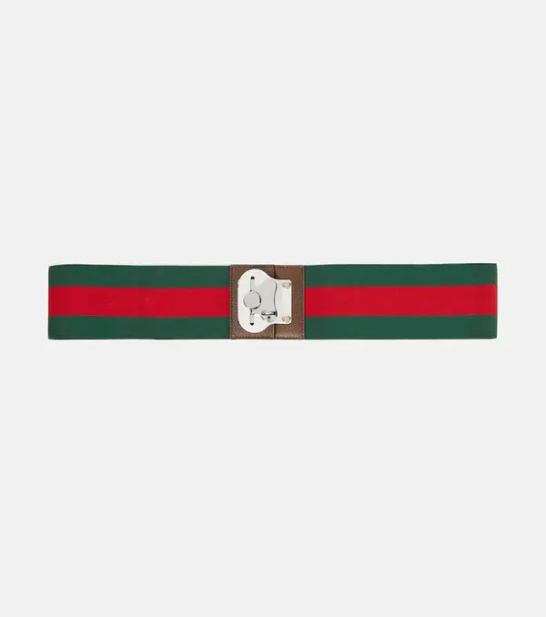 Gucci Web Stripe Luggage Strap - Multicoloured