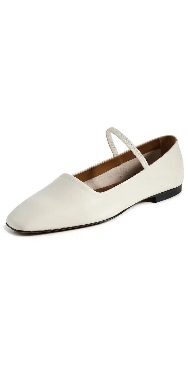 ATP ATELIER Petina Leather Flats - Linen
